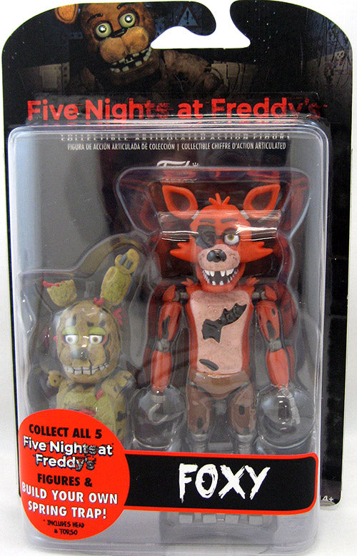 Five Nights At Freddy's 6 Inch Action Figure Spring Trap Series - Foxy ...
