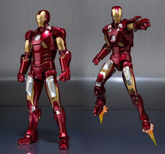 Iron Man 6 Inch Action Figure S.H. Figuarts Iron Man Mark VII Hall Of Armor