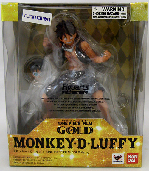 One Piece Film Gold 6 Inch Static Figure Figuarts Zero Luffy Shelf Wear Packaging